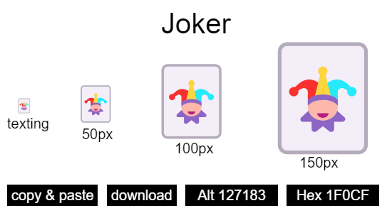 "Joker": Emoji and Codes