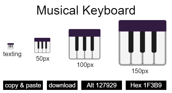 "Musical Keyboard": Emoji and Codes