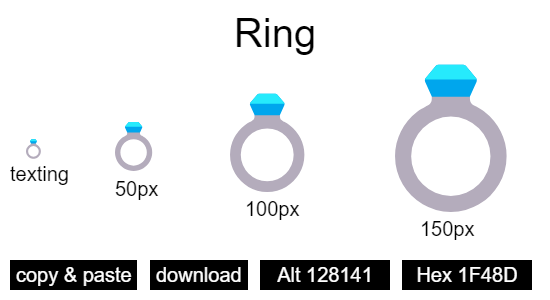 "Ring": Emoji and Codes